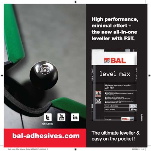 BAL LEVEL MAX WINDOW STICKER | BAL Adhesives