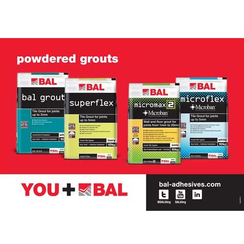 BAL POWDERED GROUTS POSTER | BAL Adhesives